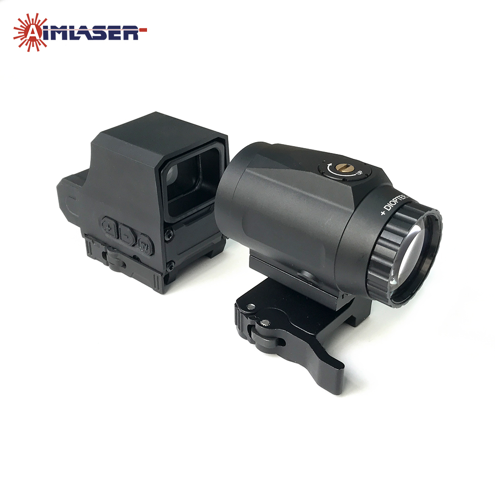 AIMLASER Holographic Weapon Sight and 3X Magnifier for Military and ...